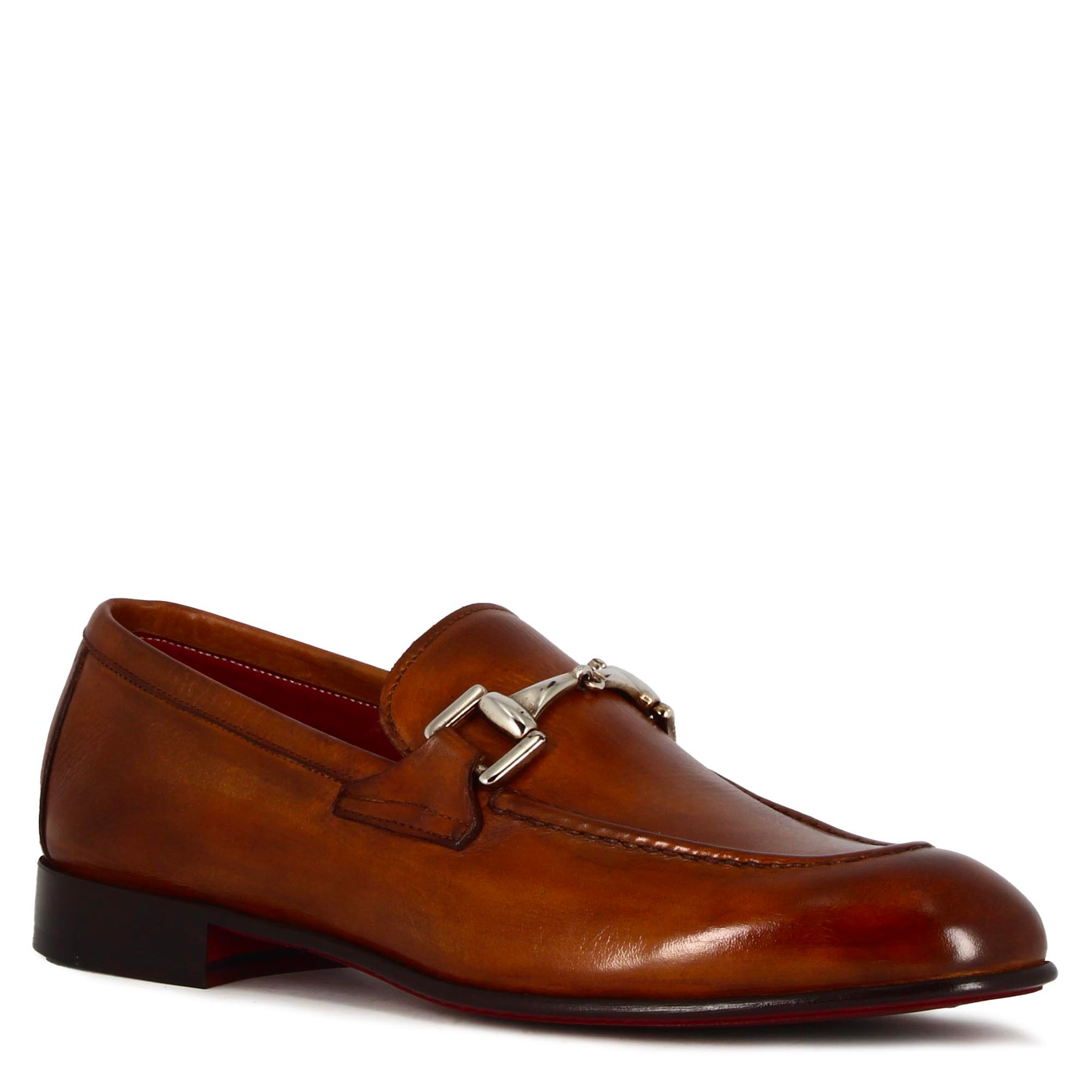 Classic moccasin with horsebit for men in brown leather – Elite Solez